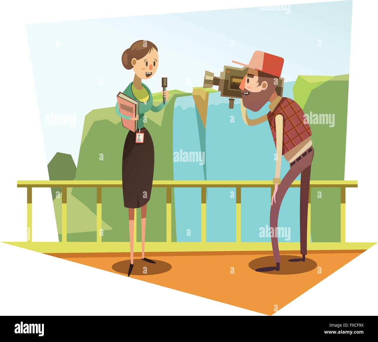 Journalist cartoon hi-res stock photography and images - Alamy