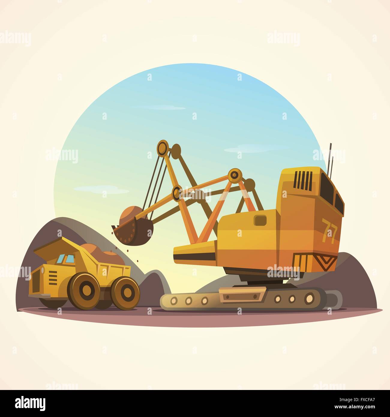 Mining concept illustration Stock Vector Image & Art - Alamy