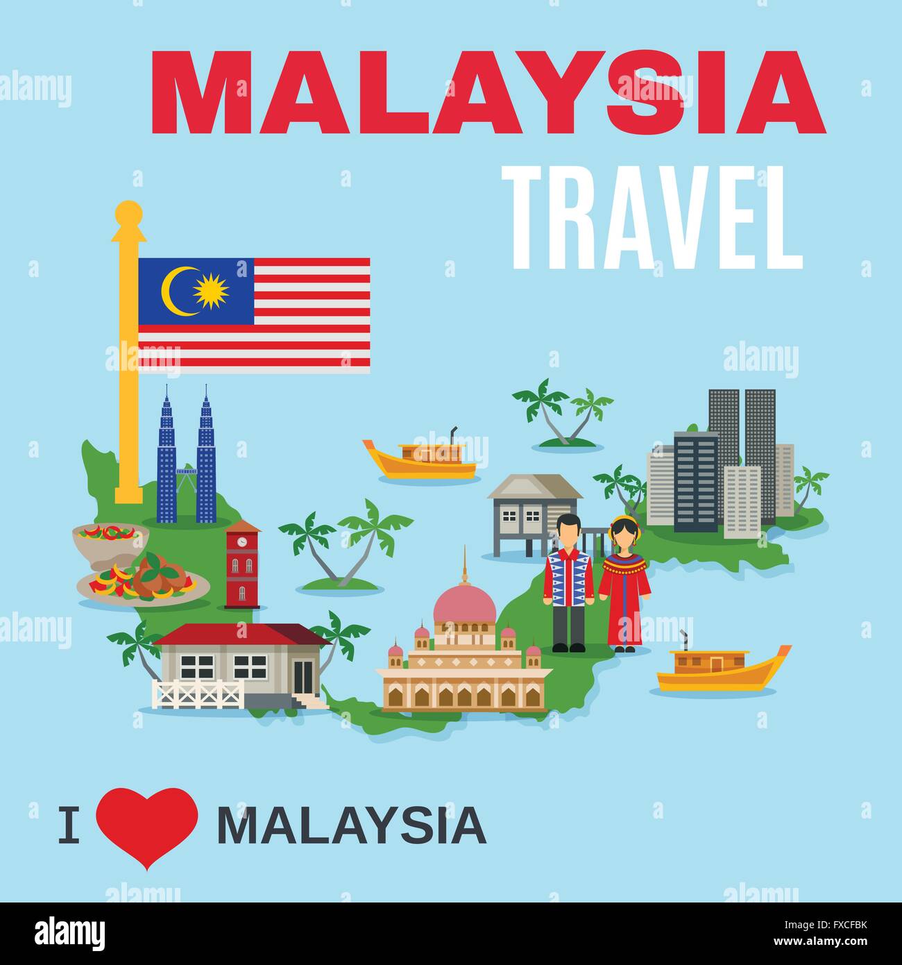 Kuala lumpur map poster Stock Vector Images - Alamy