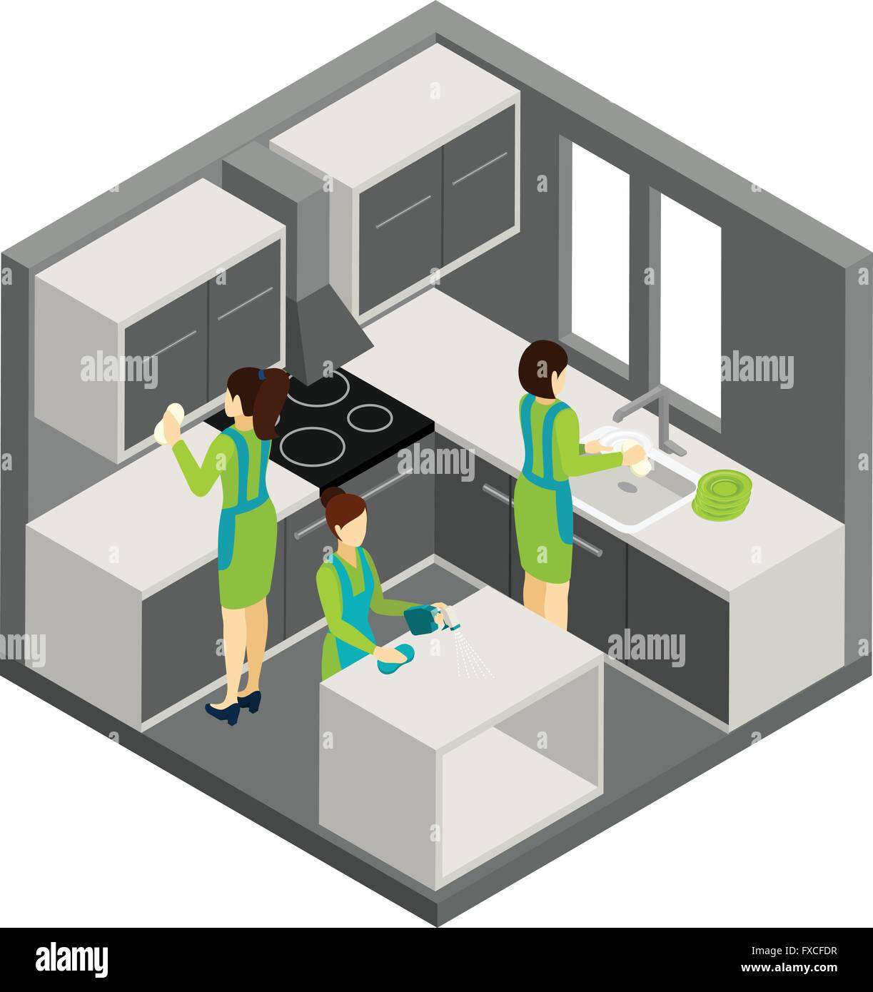 House chore pictogram hi-res stock photography and images - Alamy