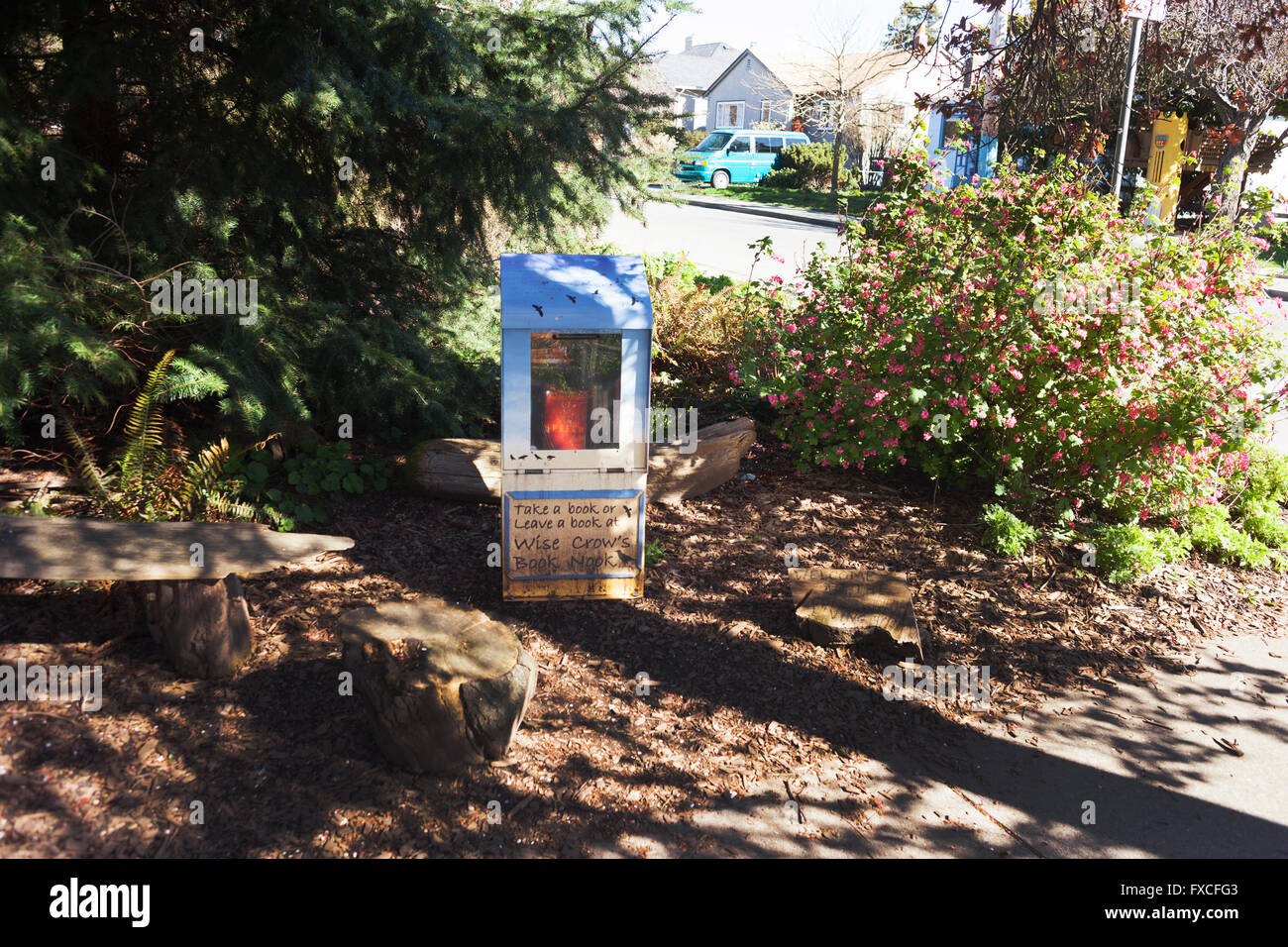 Community box for sharing of books Stock Photo - Alamy