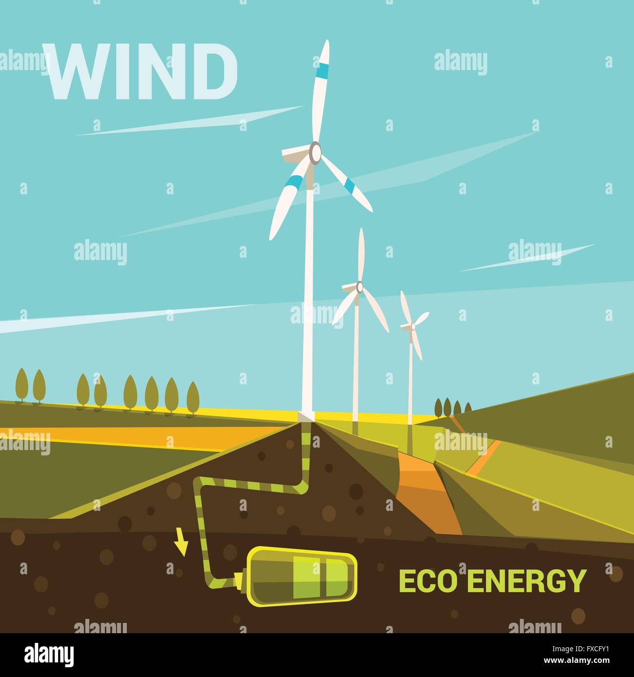 Ecological energy cartoon Stock Vector Image & Art - Alamy