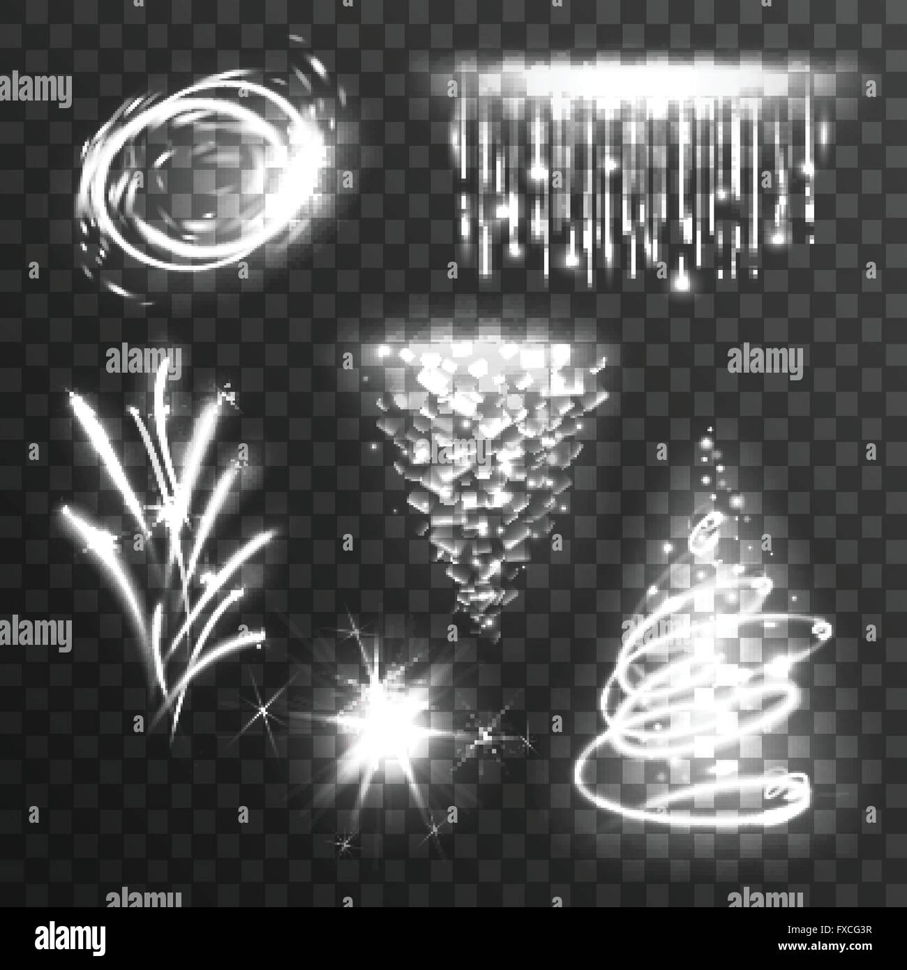 Light effects white set Stock Vector Image & Art - Alamy