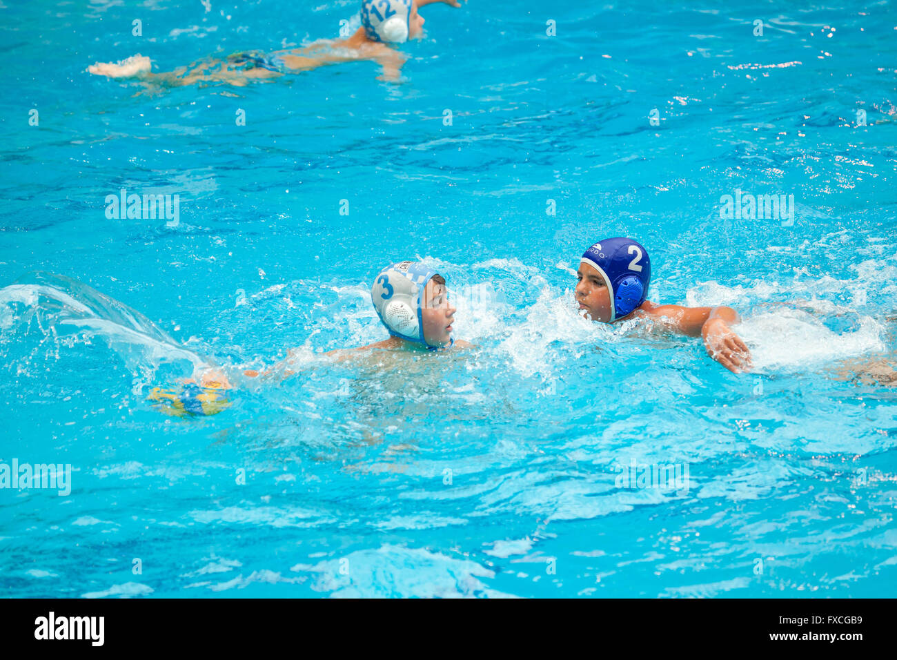 male water polo match Stock Photo - Alamy