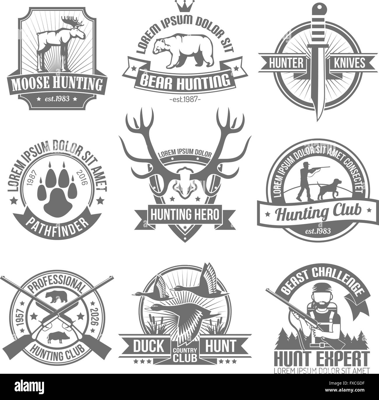 Boar emblem Black and White Stock Photos & Images - Alamy