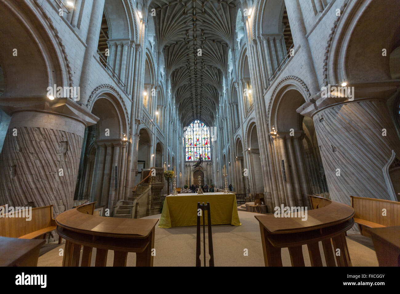 The pulpitum and the altar in Norwich Cathedral, Norwich, Norfolk ...