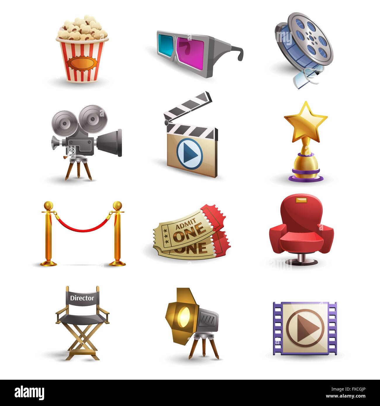 Cinema award concept Stock Vector Images - Alamy