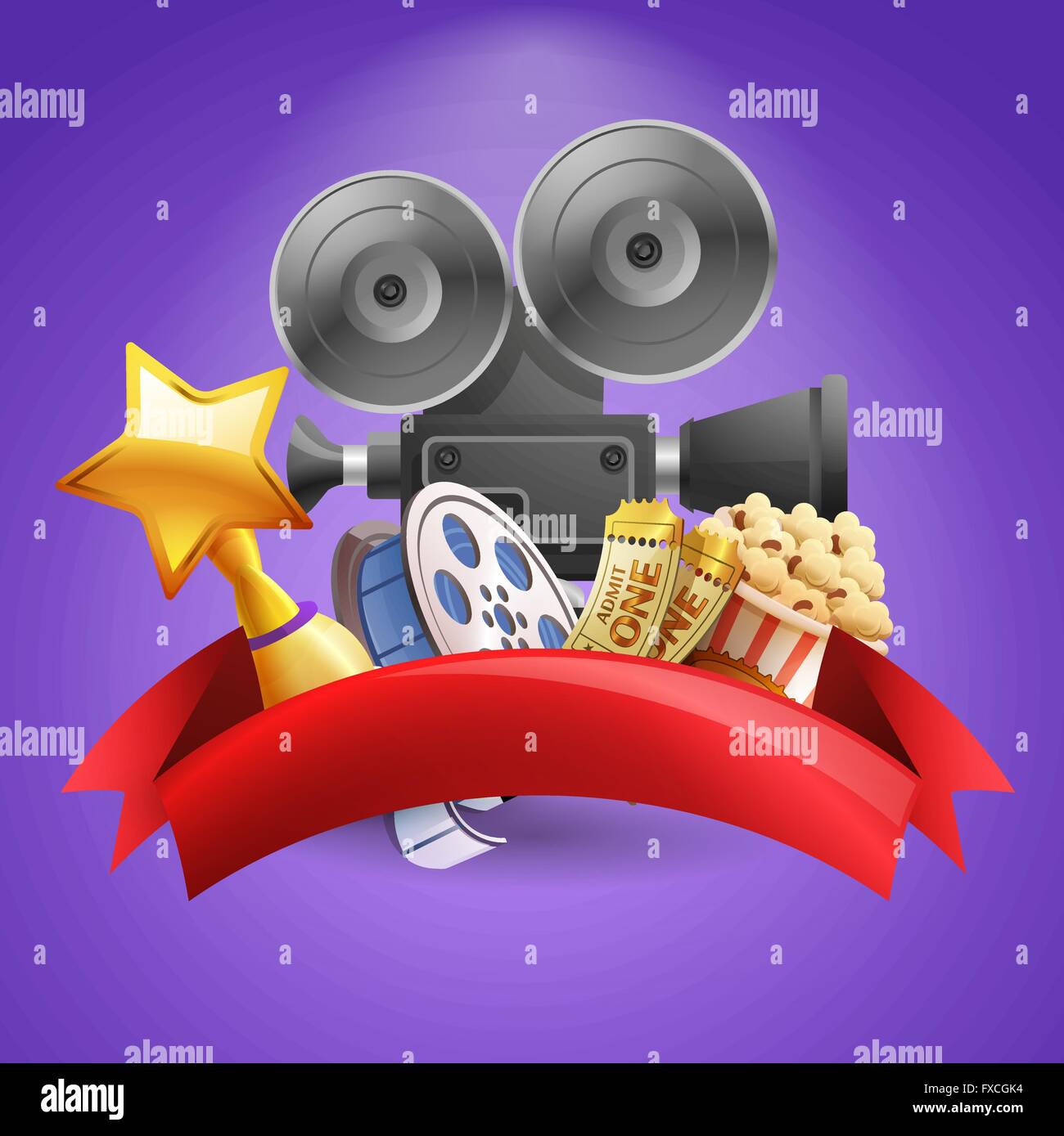 Cinema background illustration Stock Vector Image & Art - Alamy