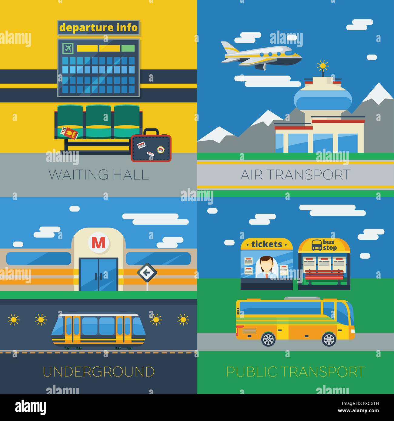 Urban transportation concept Stock Vector Images - Alamy