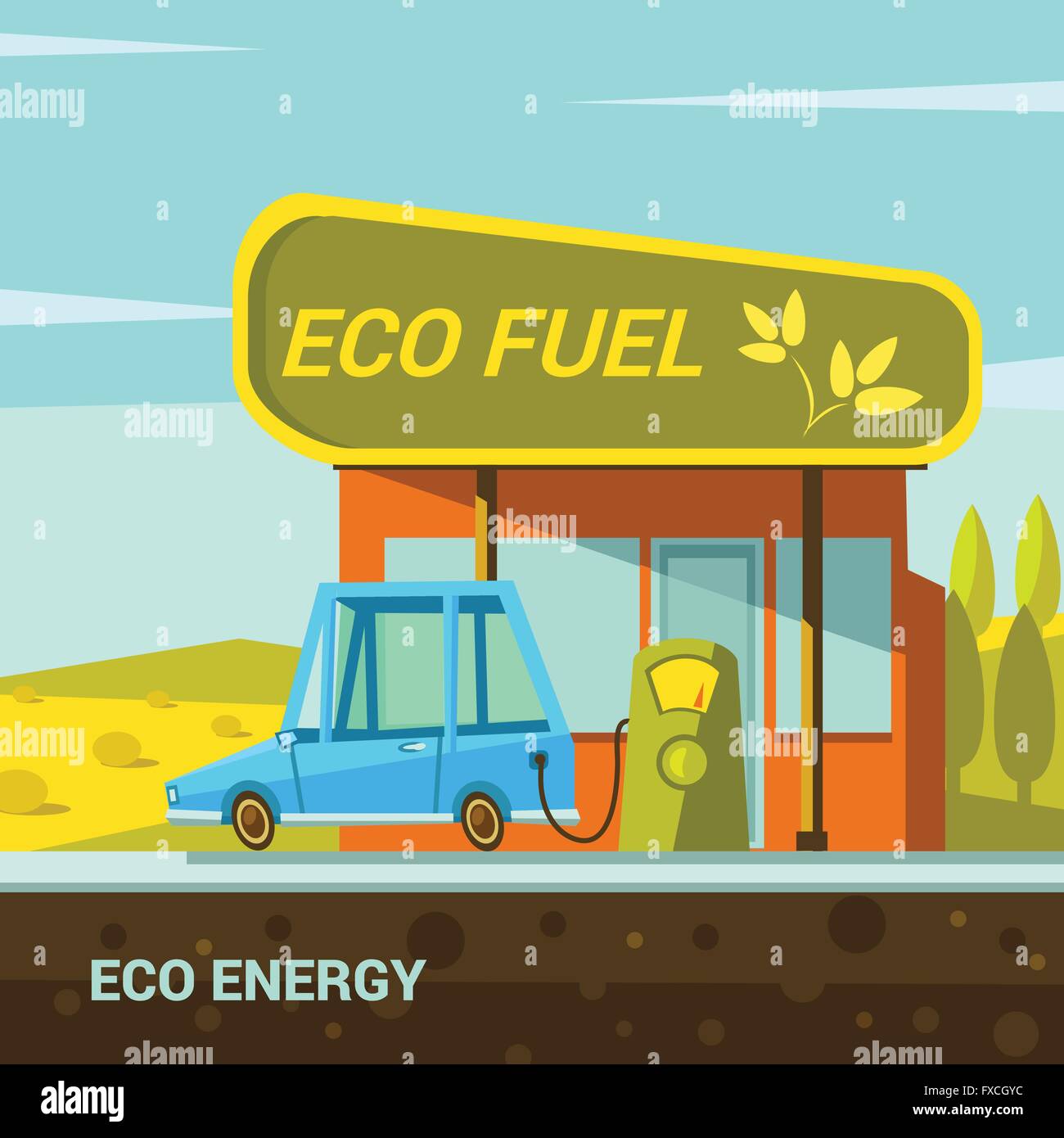 Ecological energy cartoon Stock Vector Image & Art - Alamy