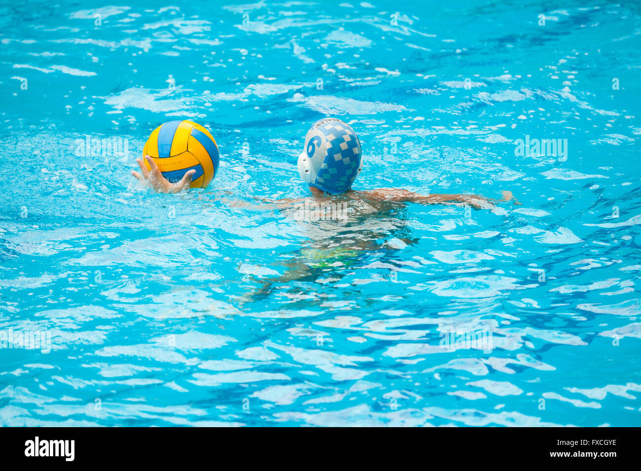 male water polo match Stock Photo - Alamy