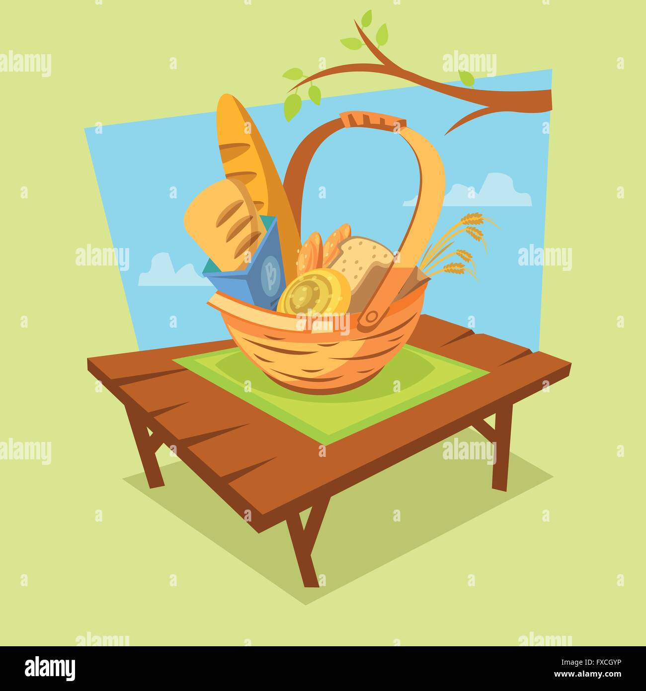 Bakery cartoon concept Stock Vector Image & Art - Alamy