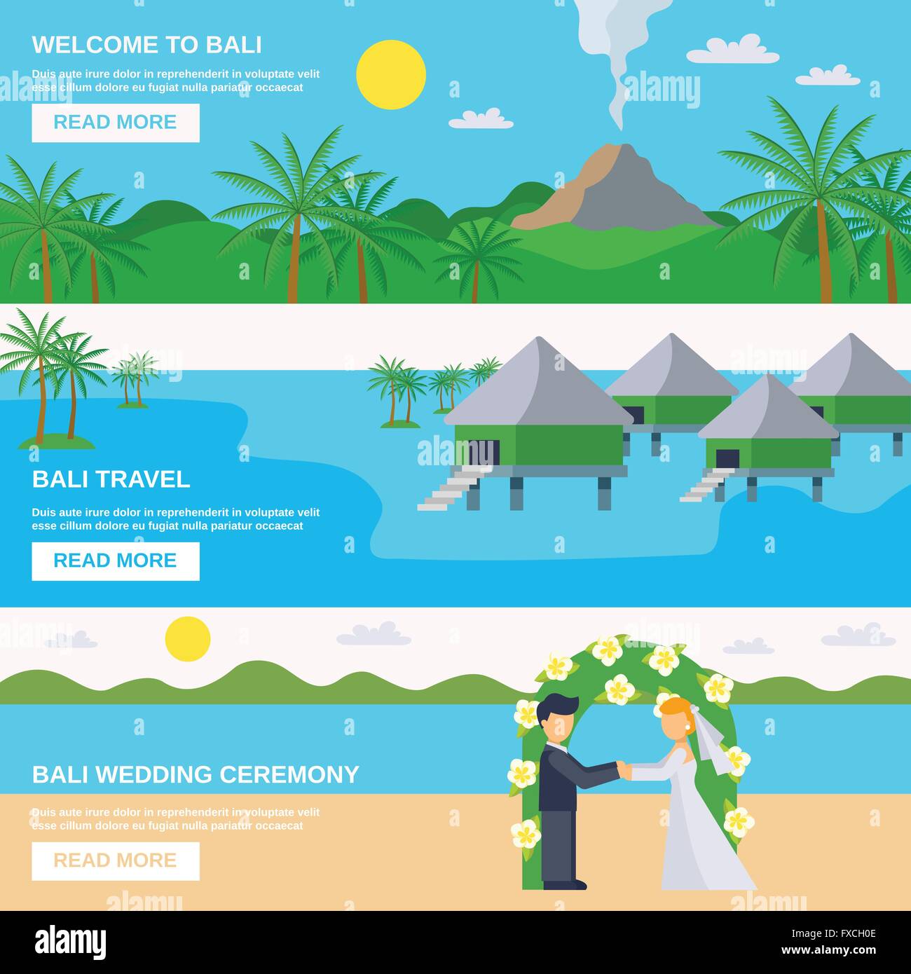 Indonesia bali line travel Stock Vector Images - Alamy