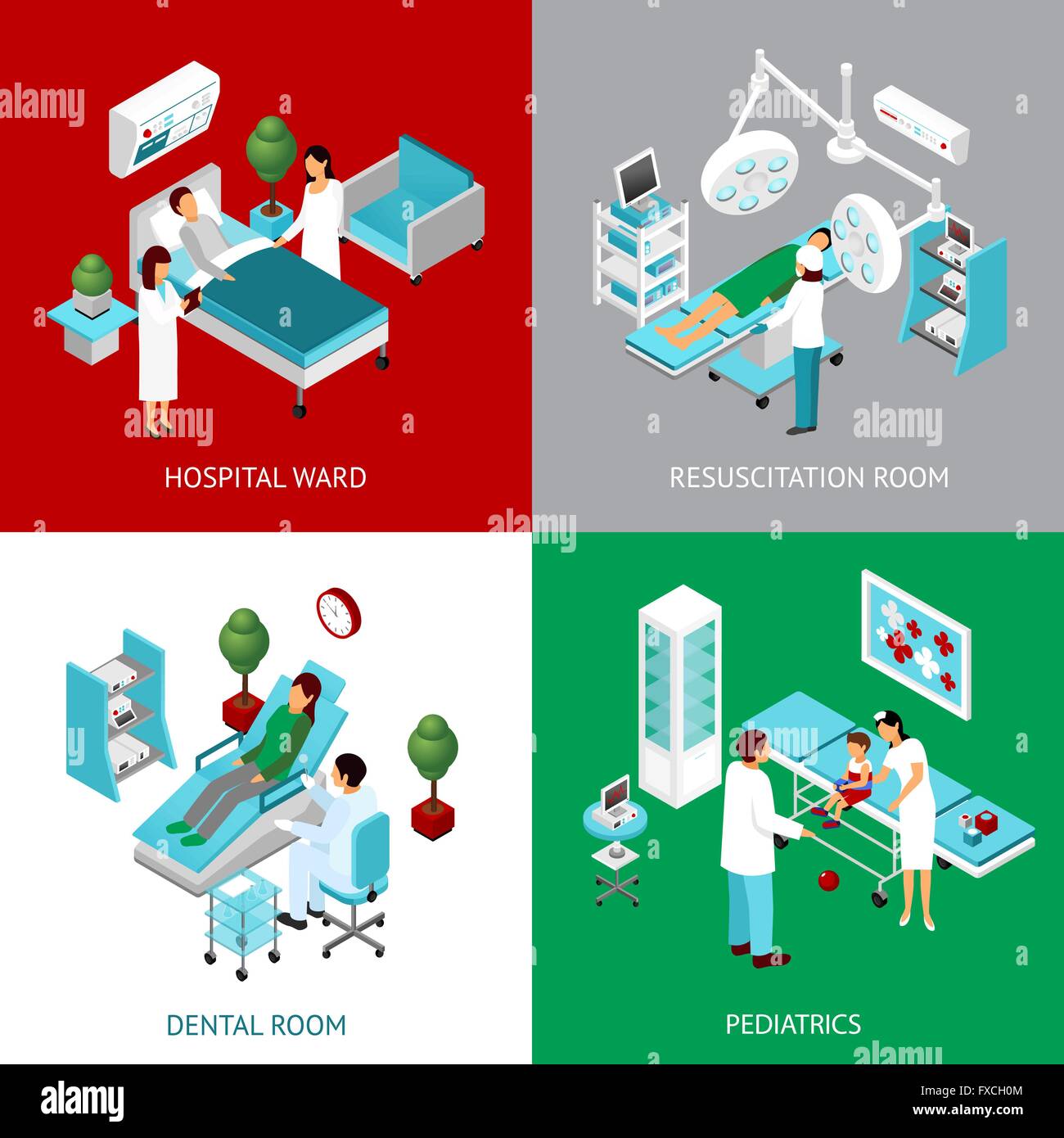 Resuscitation ward hospital Stock Vector Images - Alamy