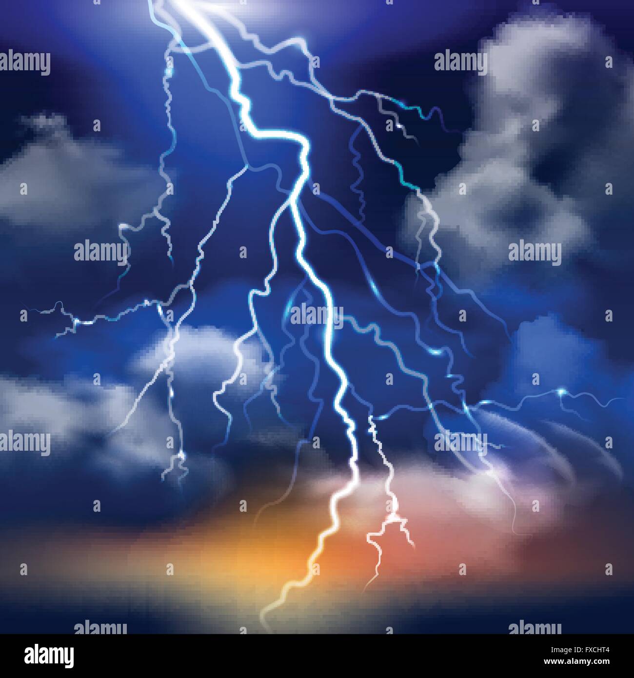 Lightning Background Illustration Stock Vector Image & Art - Alamy