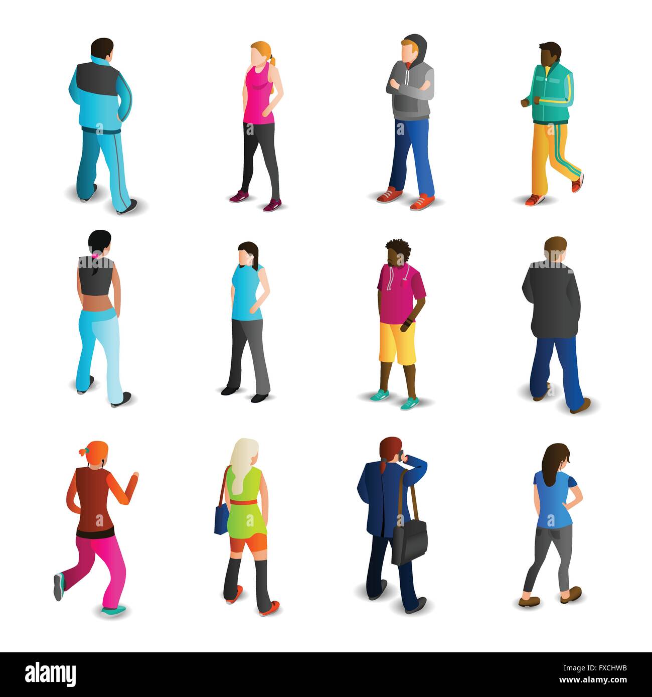 Women men running design Cut Out Stock Images & Pictures - Alamy