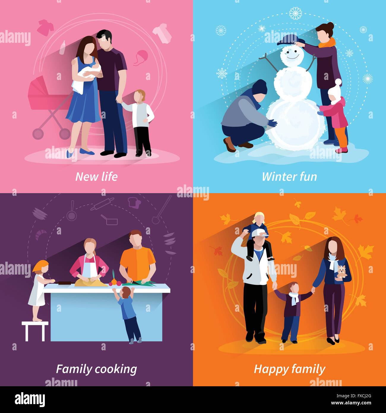 Kids interests Stock Vector Images - Alamy
