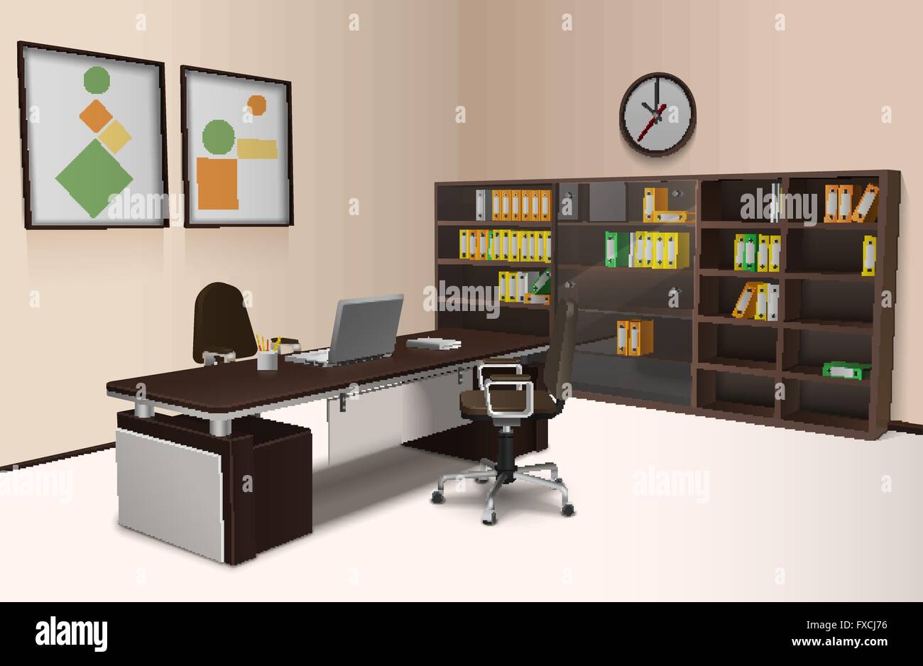 Picture office Stock Vector Images - Alamy