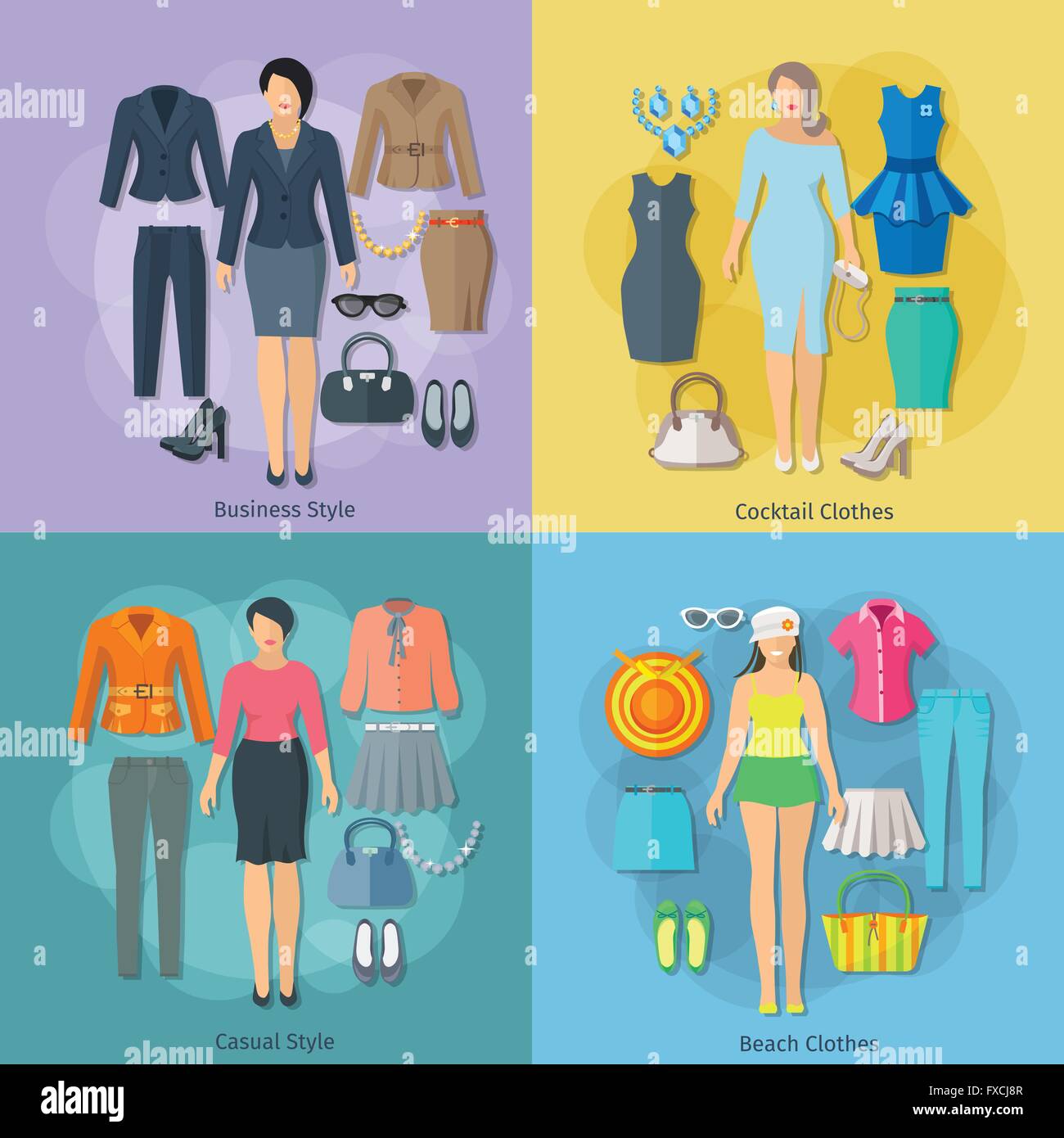 Footwear industry concept Stock Vector Images - Alamy