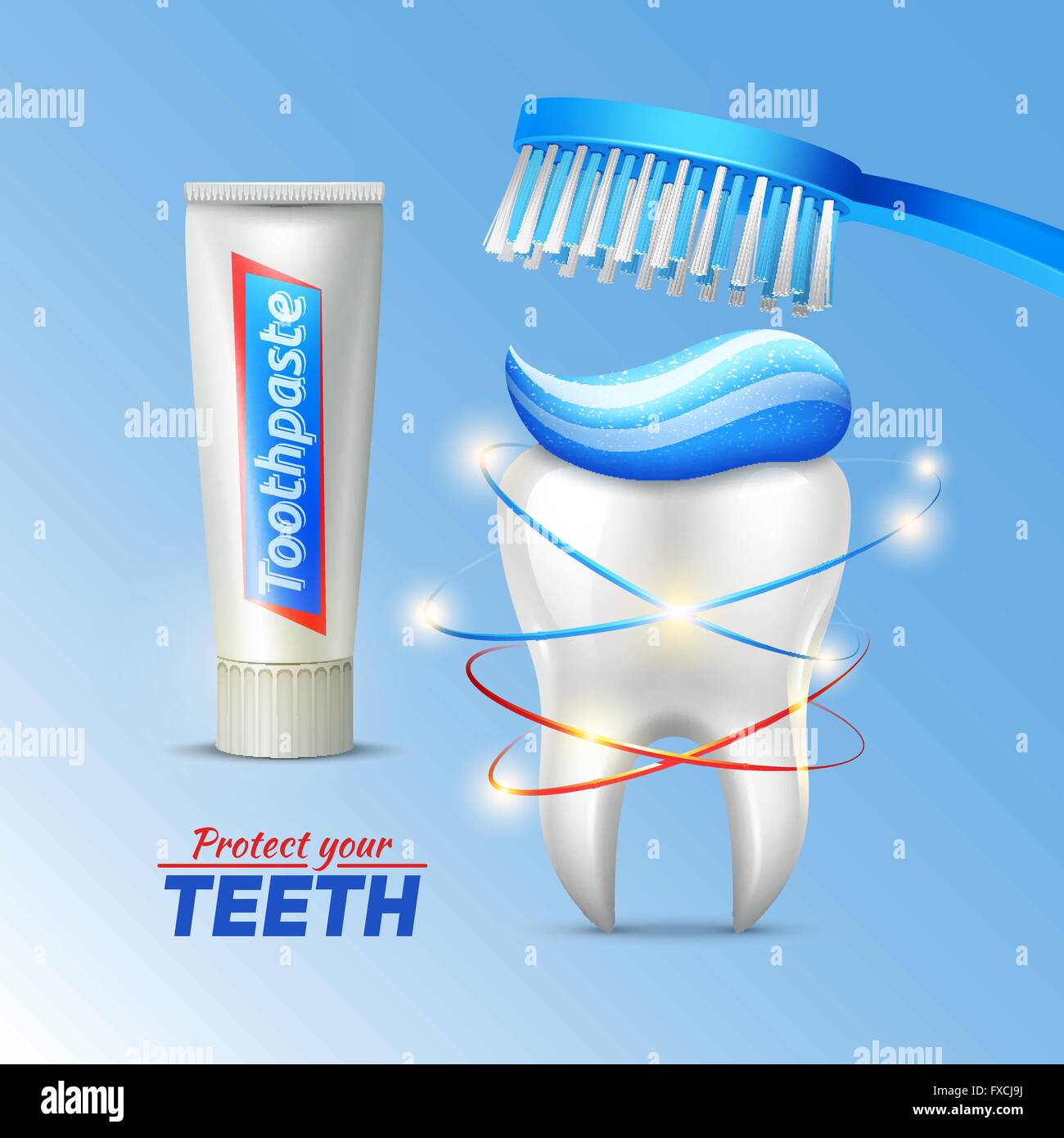 Dental concept Of Teeth Protection Stock Vector Image & Art - Alamy