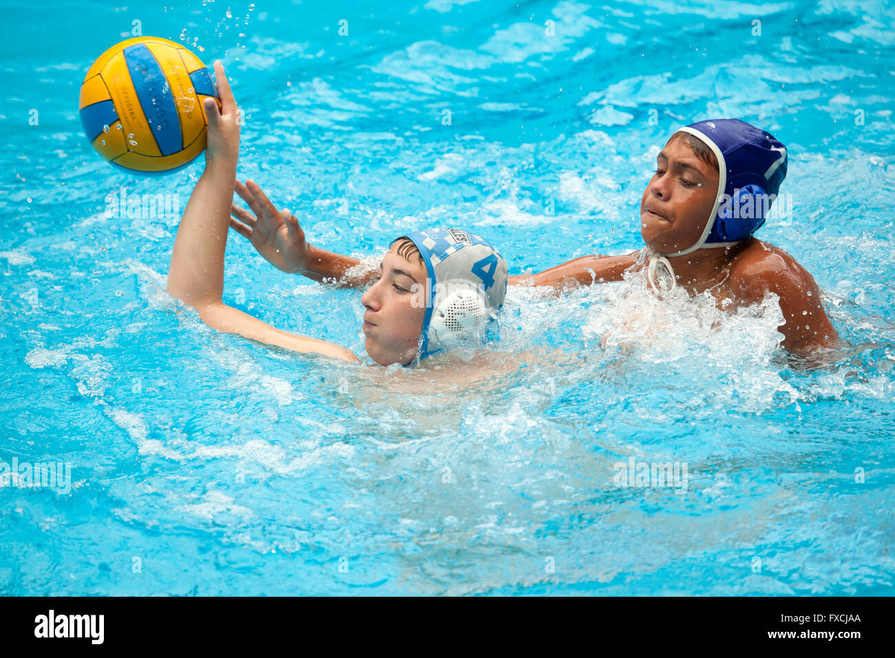 male water polo match Stock Photo - Alamy