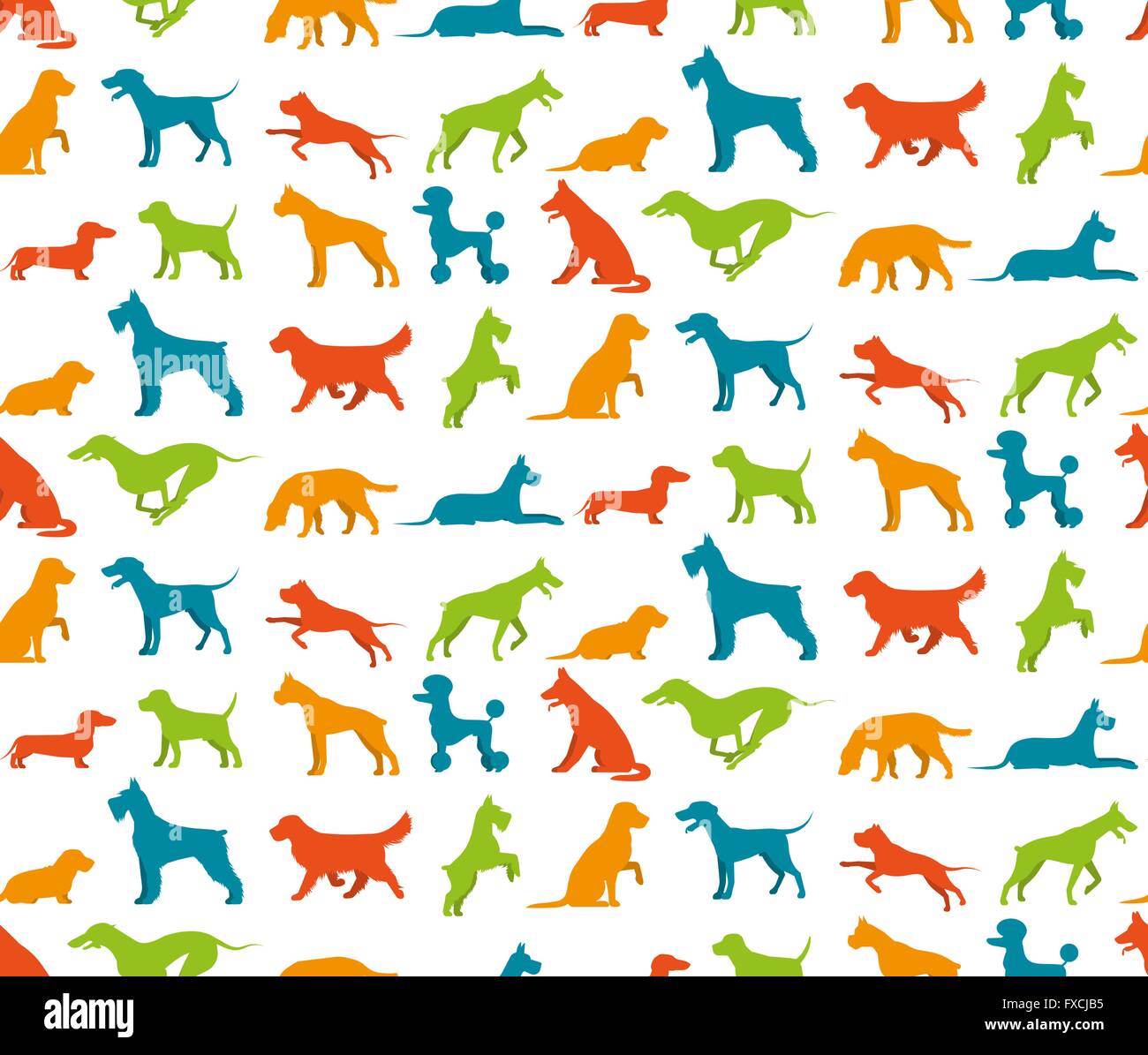 Dog seamless pattern Stock Vector Image & Art - Alamy