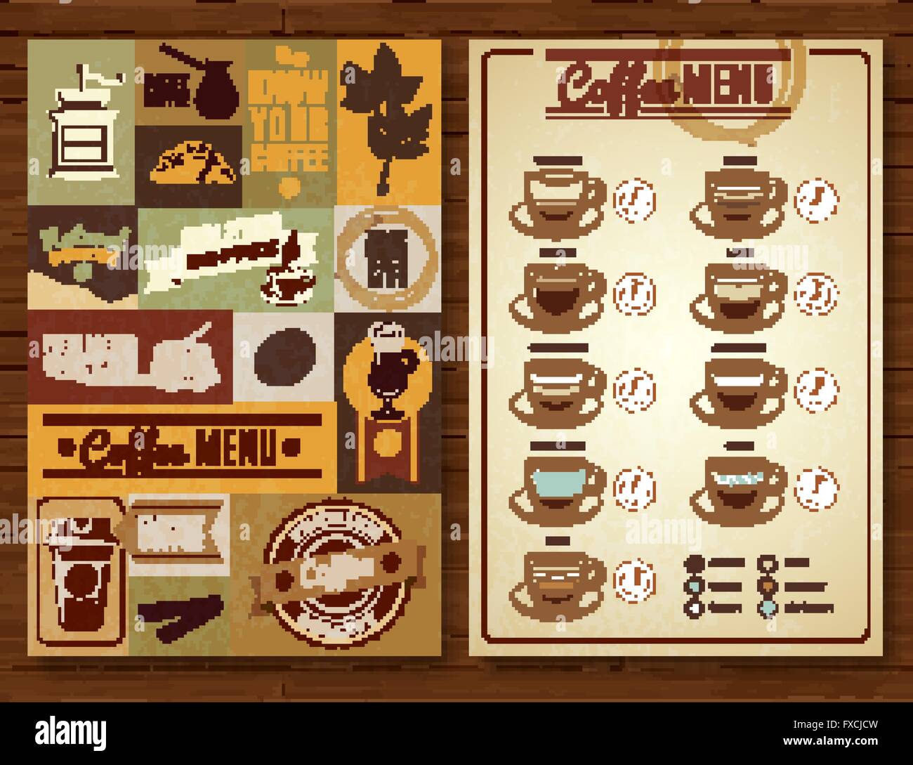 Vintage Coffee Menu 2 banners Board Stock Vector Image & Art - Alamy
