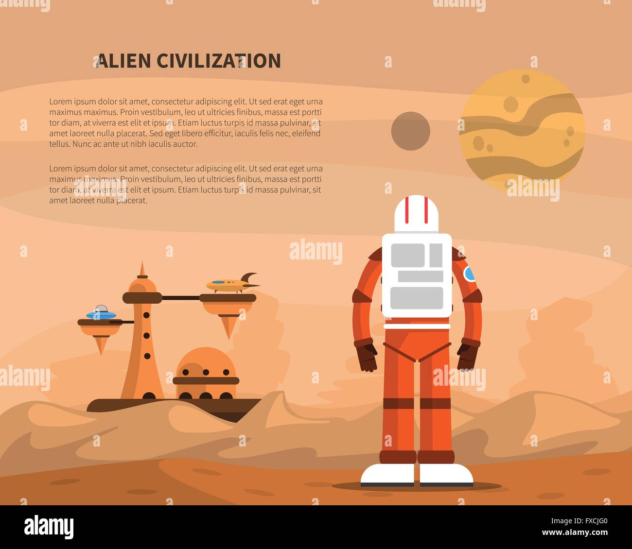 Space Concept Illustration Stock Vector Image & Art - Alamy
