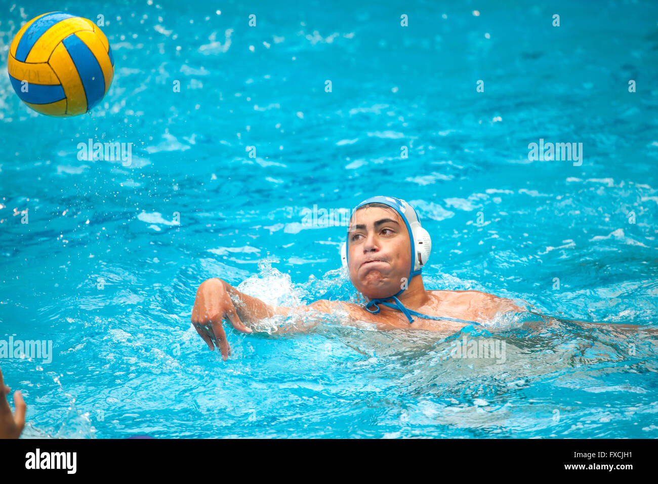 male water polo match Stock Photo - Alamy