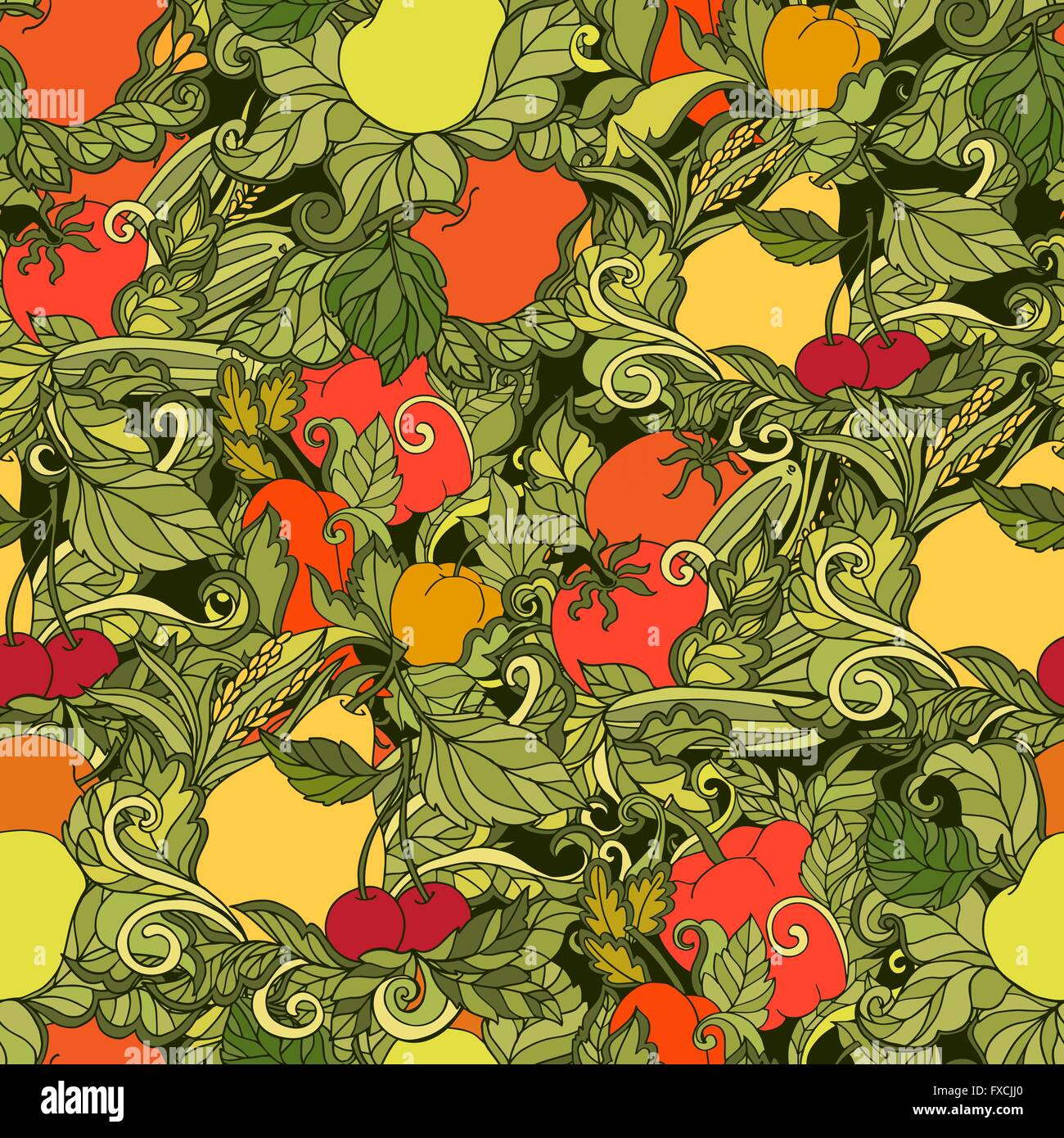 Rustic design of fruits Stock Vector Images - Alamy