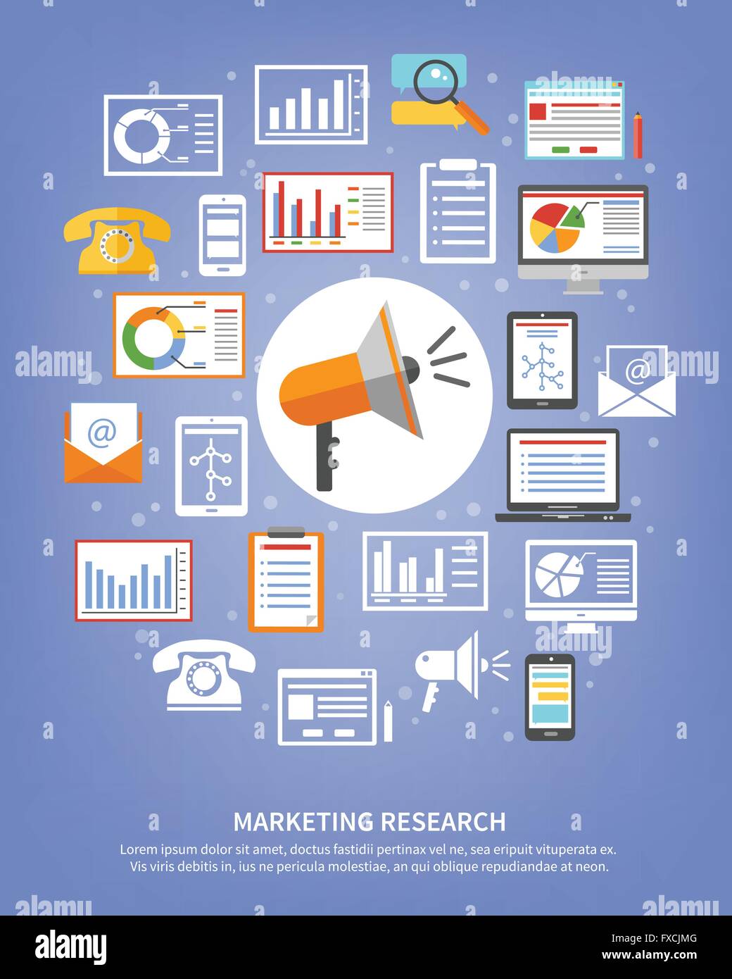 Marketing Research Icons Stock Vector Image & Art - Alamy