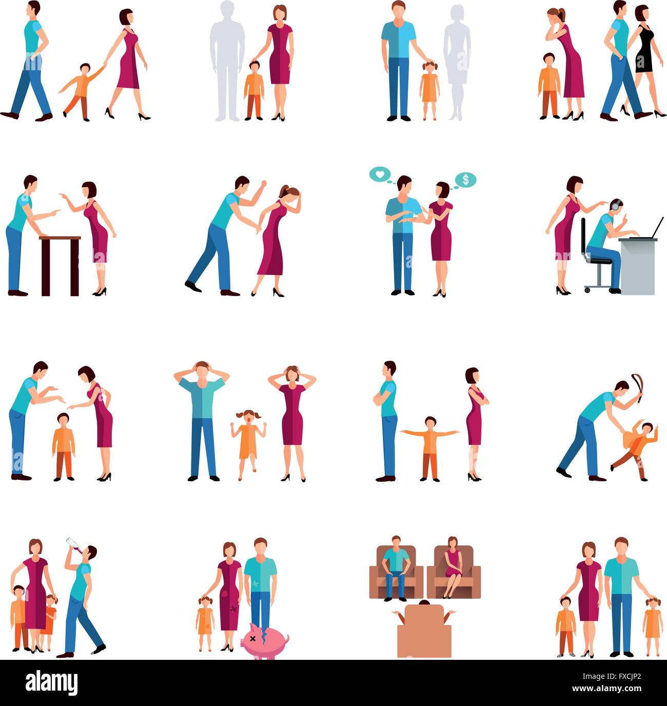 Problems child abuse divorce hi-res stock photography and images - Alamy