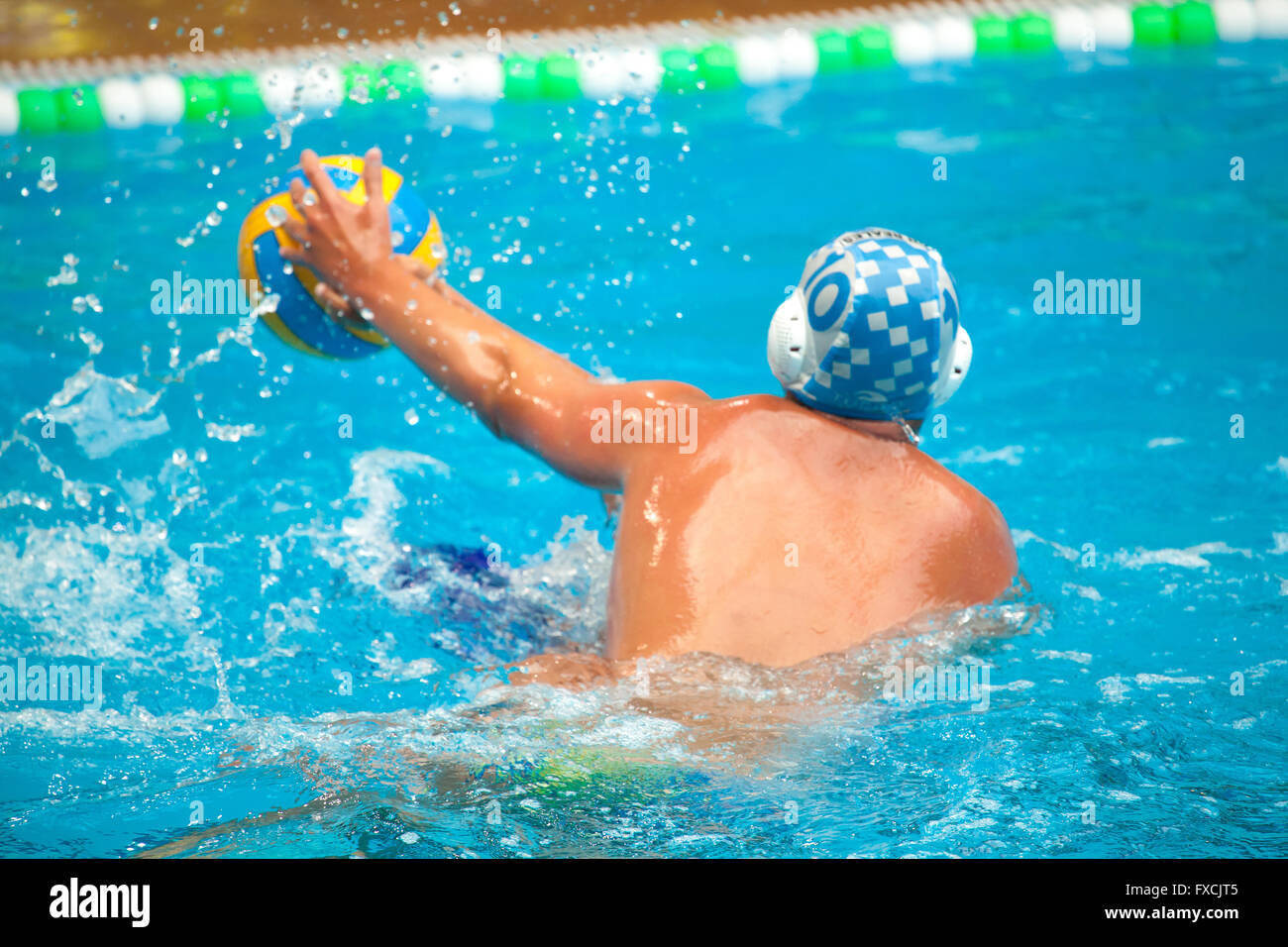male water polo match Stock Photo - Alamy
