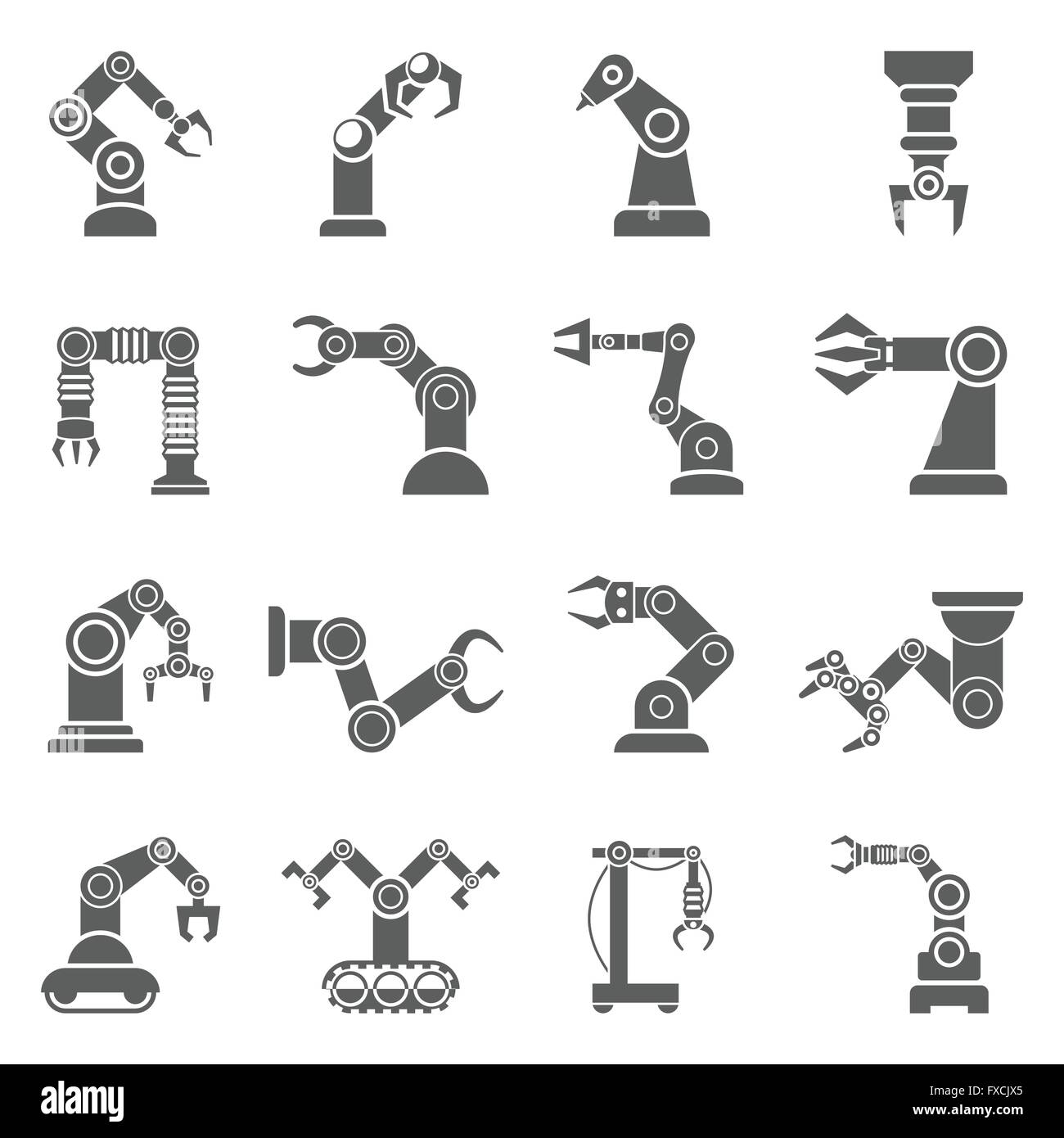 Robotic arm machine tool Stock Vector Images - Alamy
