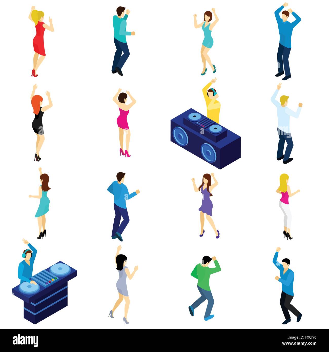 3d man dancing concept Cut Out Stock Images & Pictures - Alamy