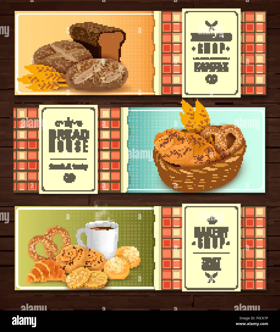 Bread House Horizontal Banners set Stock Vector Image & Art - Alamy