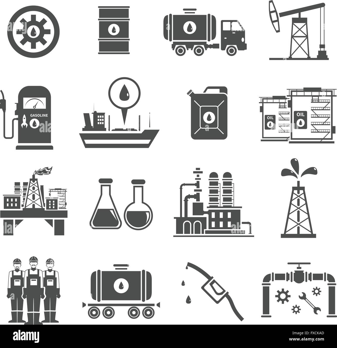 Oil refinery tank white Stock Vector Images - Alamy