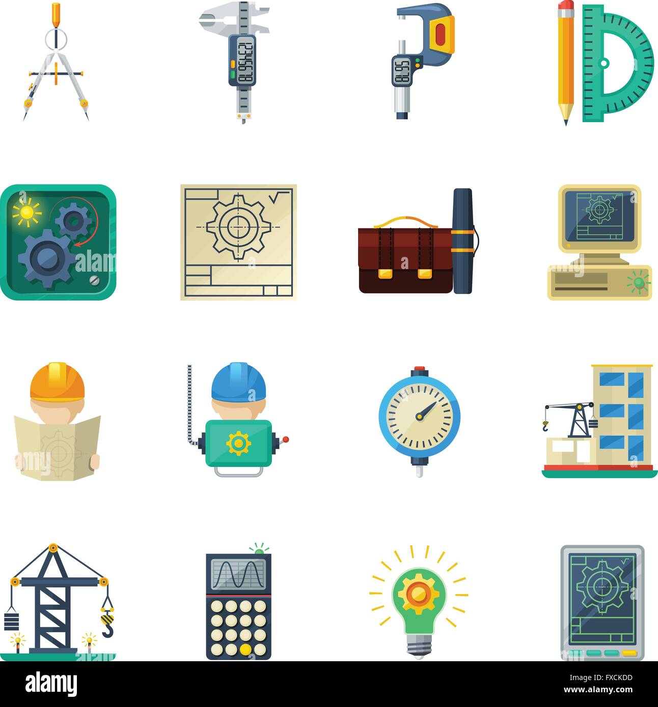 Civil engineer holding construction Stock Vector Images - Alamy