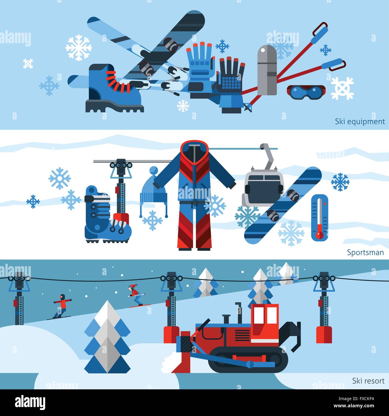 Lift in ski resort Stock Vector Images - Alamy