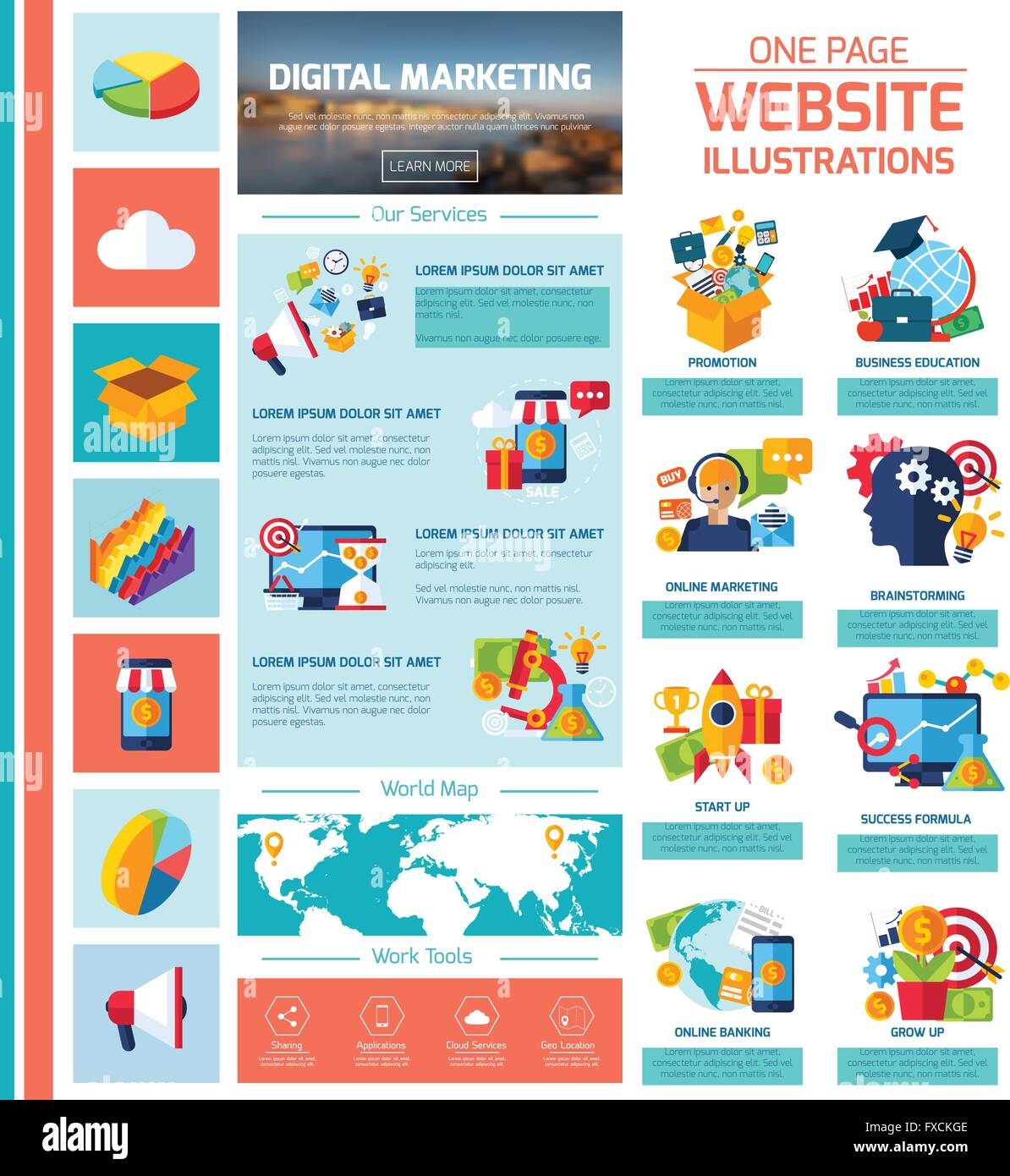 Digital Marketing Infographics Stock Vector Image & Art - Alamy