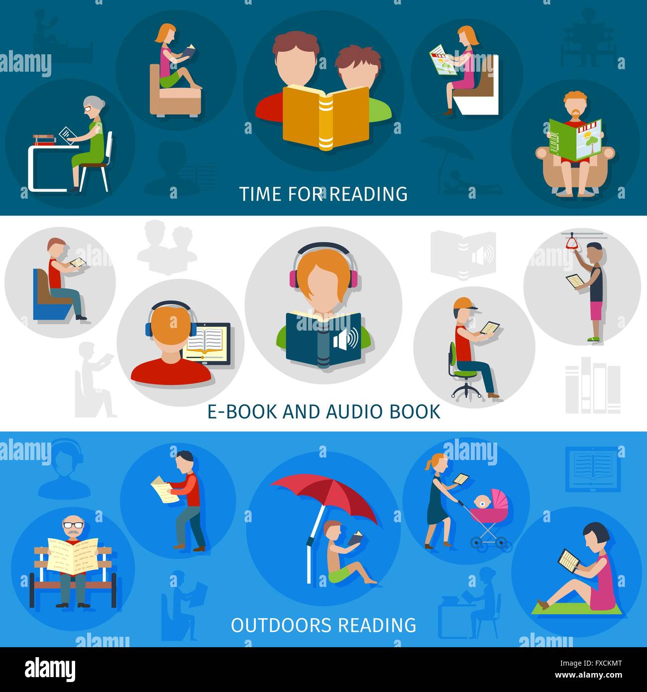 People Banner Set Stock Vector Image & Art - Alamy