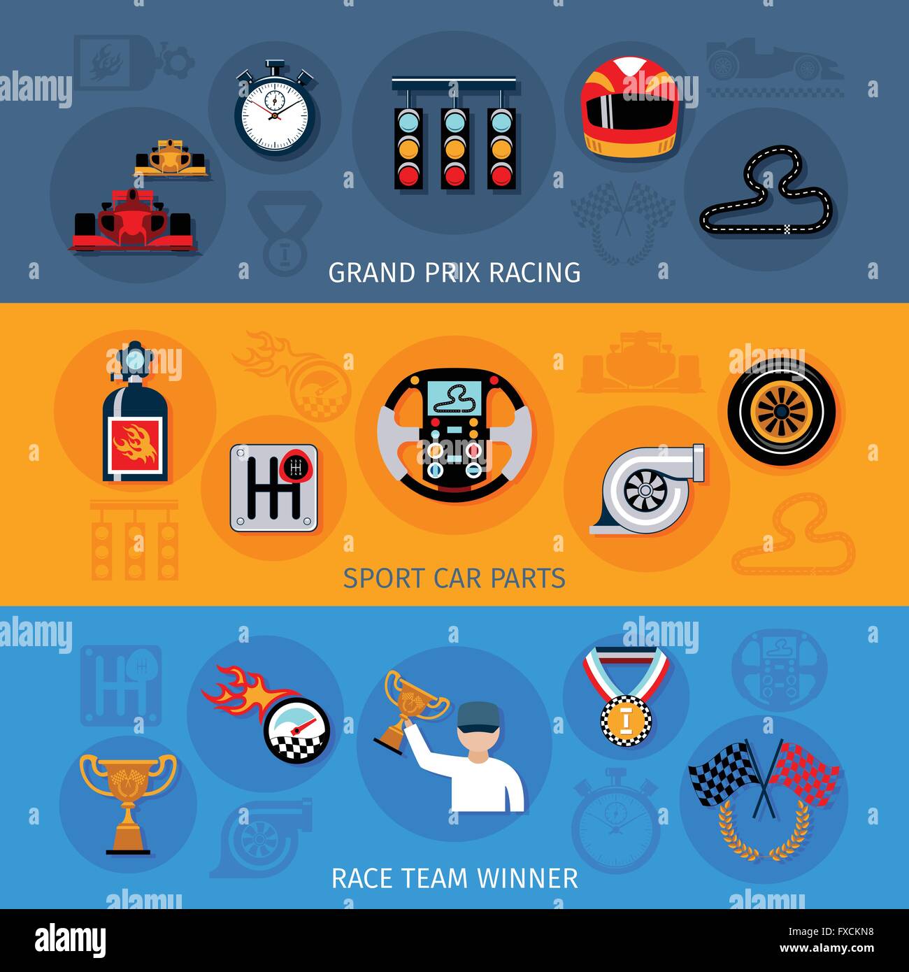 Racing Banner Set Stock Vector Image & Art - Alamy