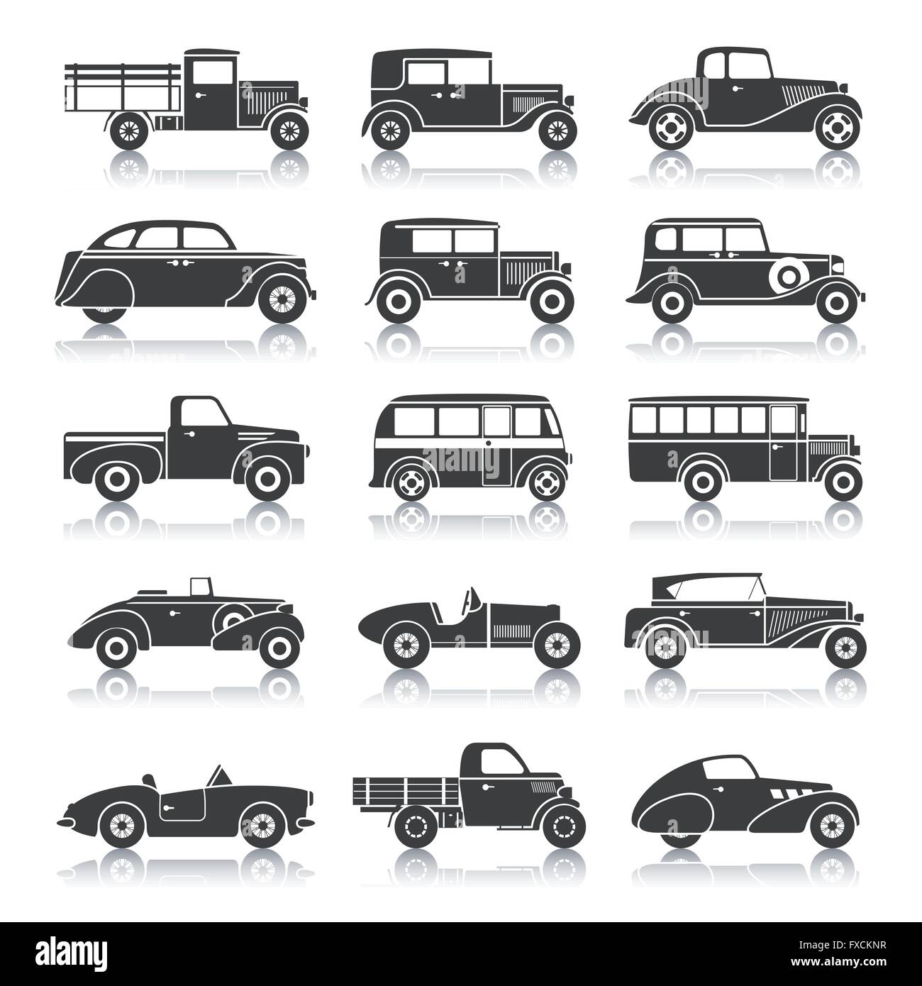 Retro rally cars Stock Vector Images - Alamy