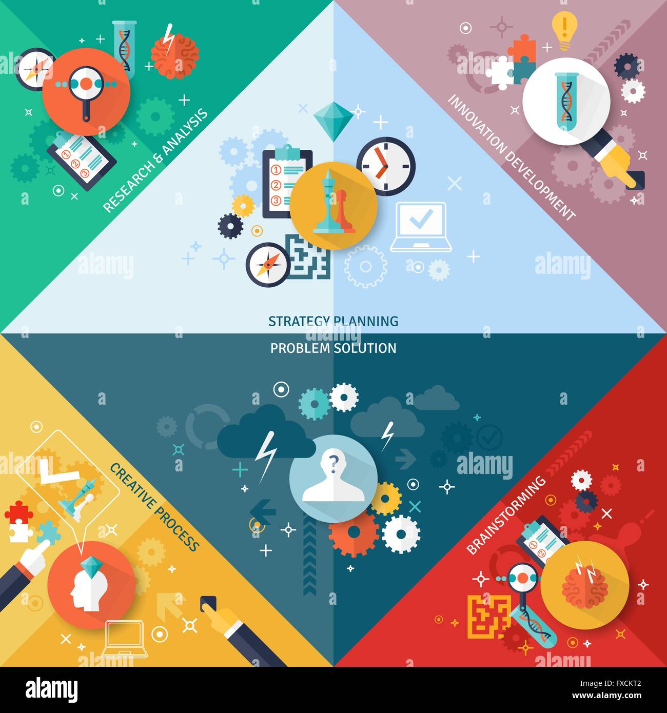 Strategy Concept Set Stock Vector Image & Art - Alamy