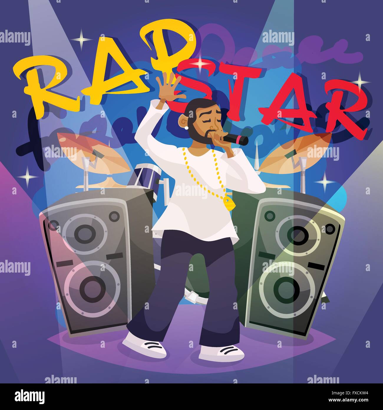 Rap Music Poster Stock Vector Image & Art - Alamy