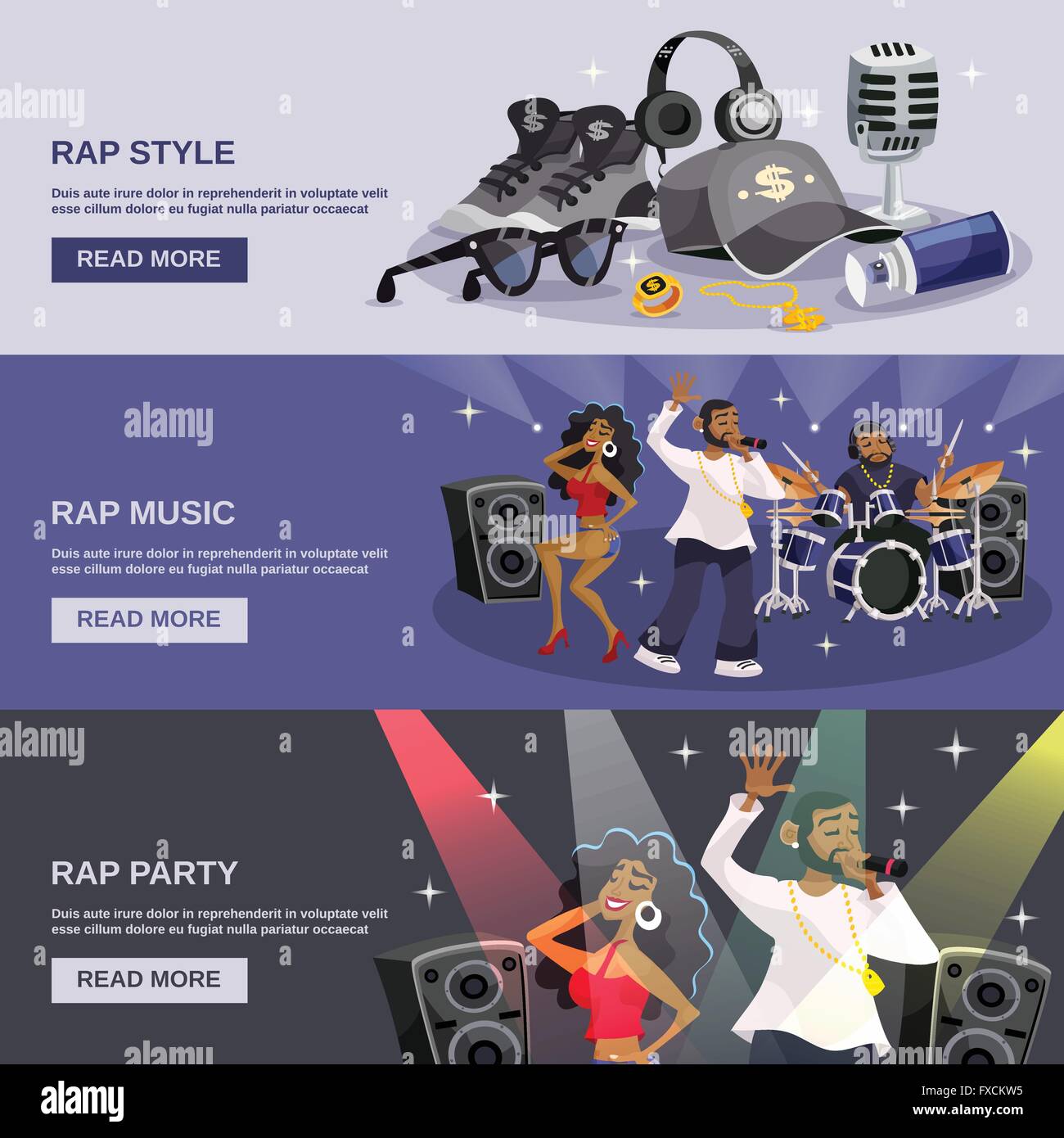 Rap scene Stock Vector Images - Alamy