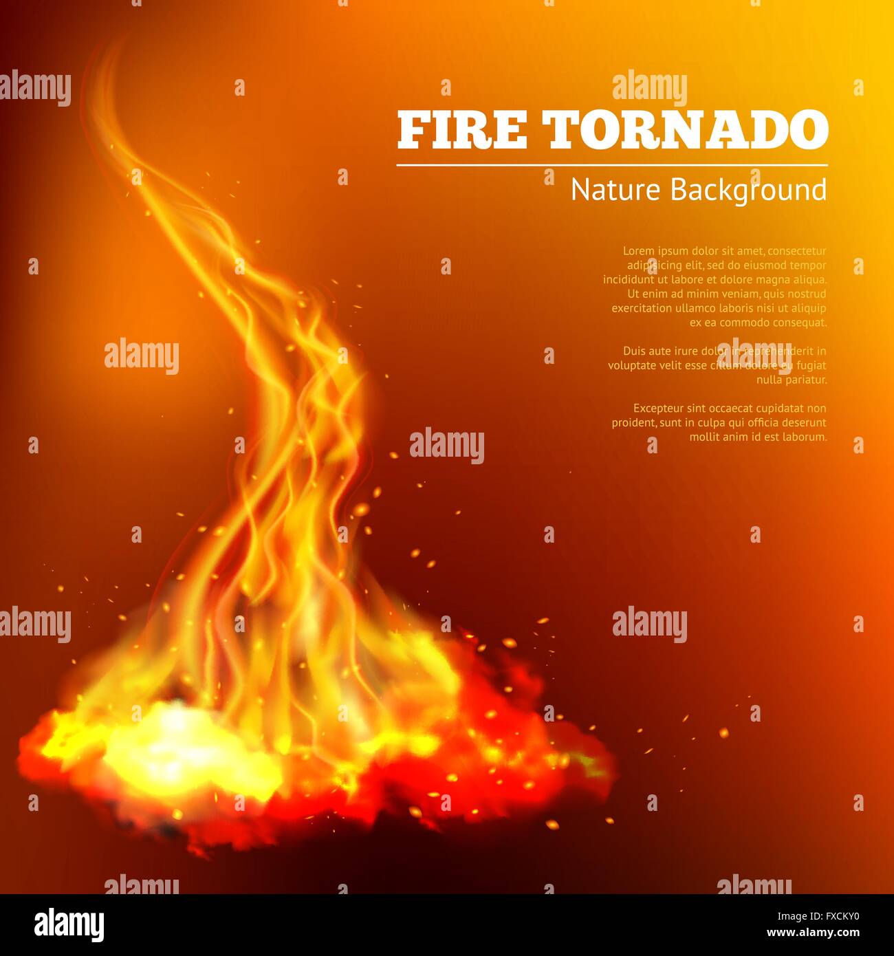 Fire Tornado Illustration Stock Vector Image & Art - Alamy