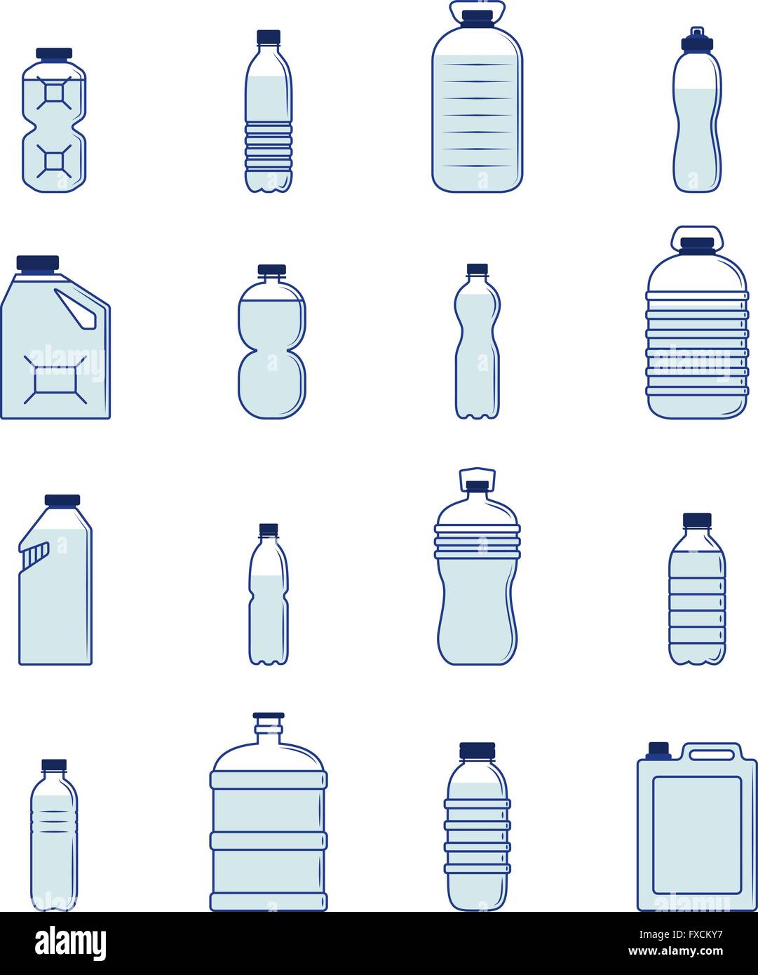 Plastic Bottle Set Stock Vector Image & Art - Alamy