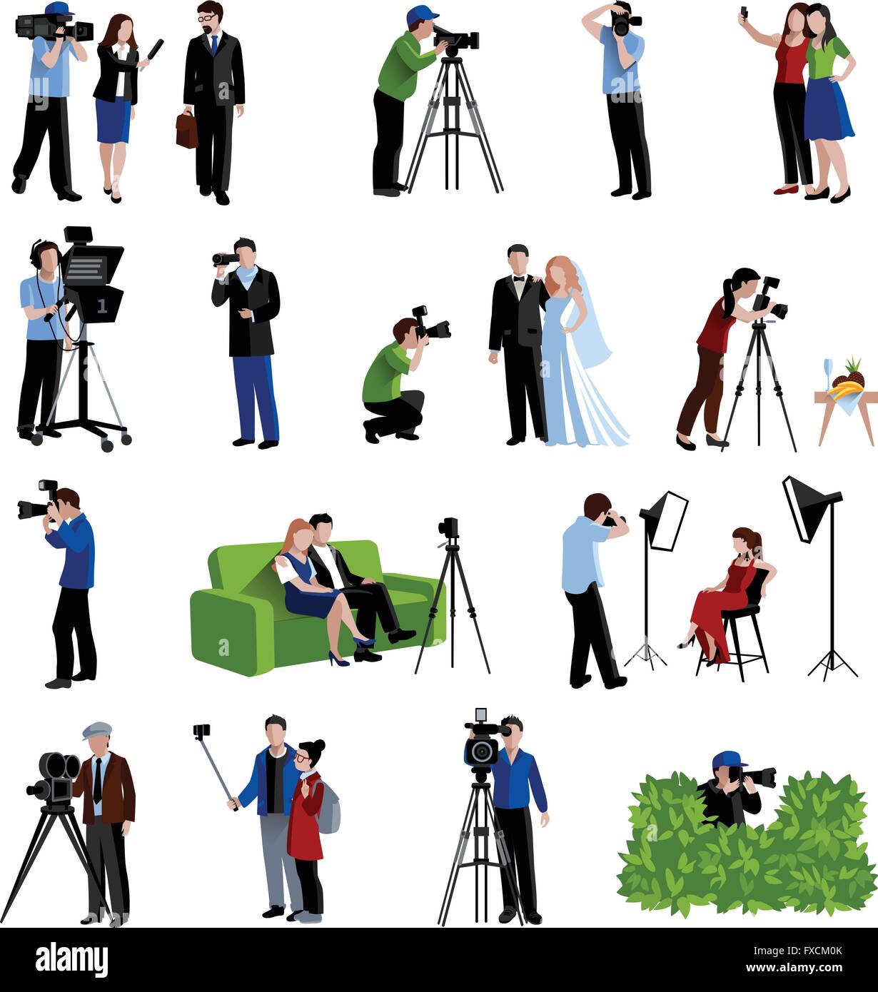 Photographer studio family Stock Vector Images - Alamy