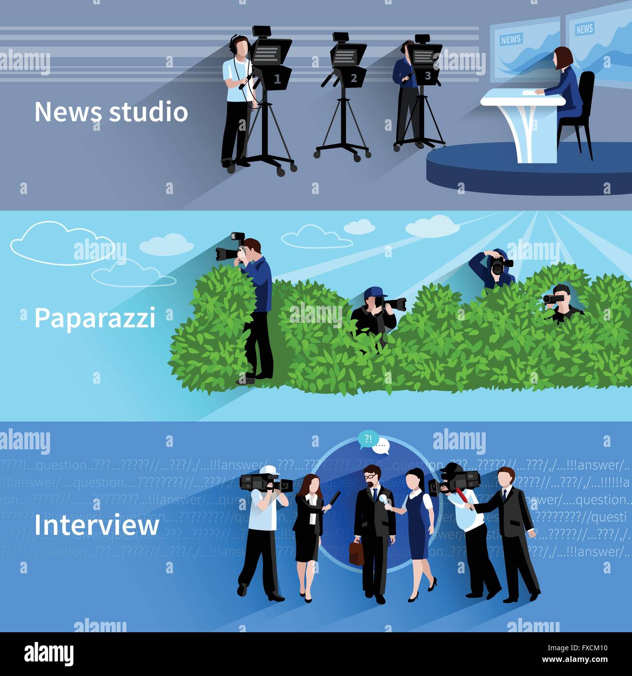 Photographer And Videographer Banners Set Stock Vector Image & Art - Alamy